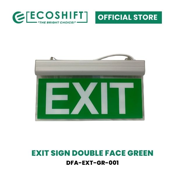 LED Exit Sign Acrylic Single Face / Double face – Ecoshift Shopify