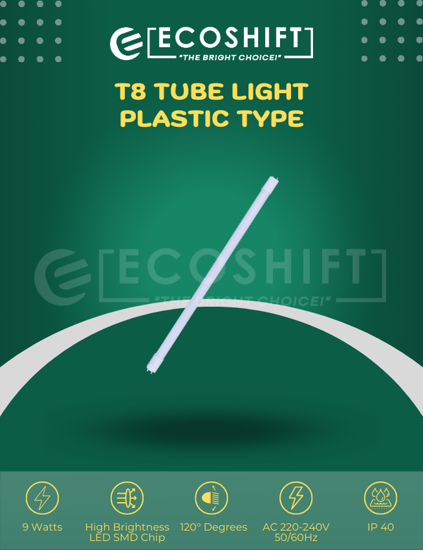 LED T8 TUBE 9W DAYLIGHT ECONOMY – Ecoshift Shopify